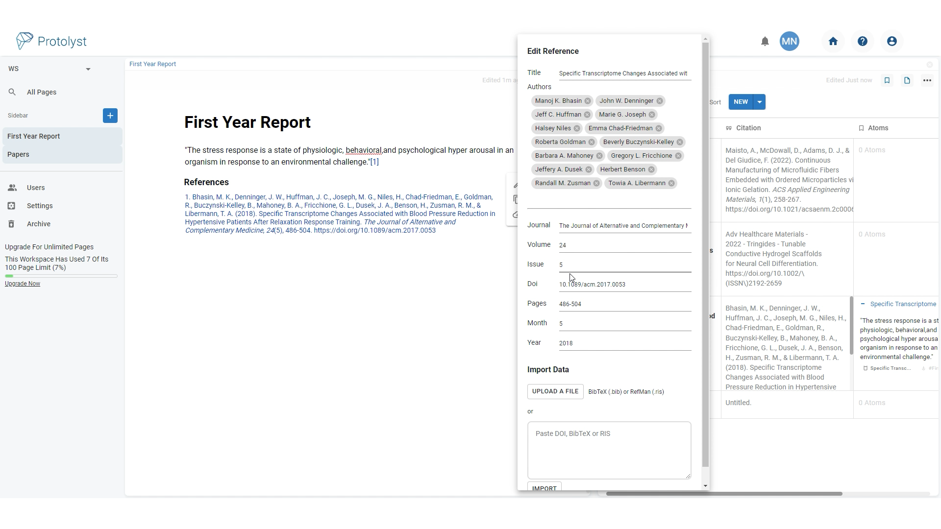 Adding Citations & References to your Writing - Protolyst