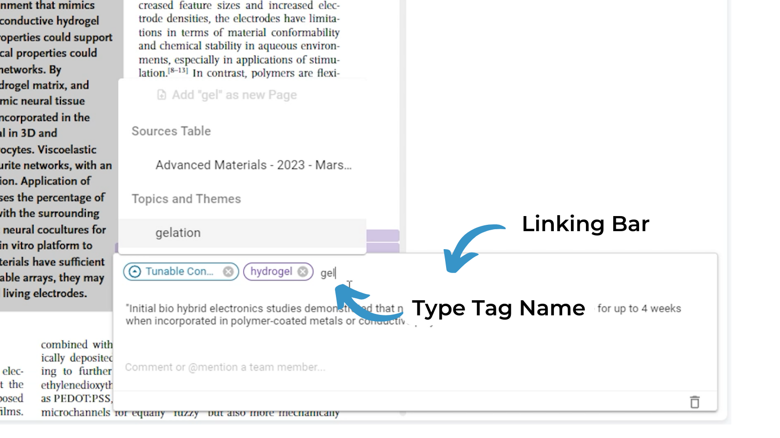 Collecting and Organising Information from Research Papers - Protolyst