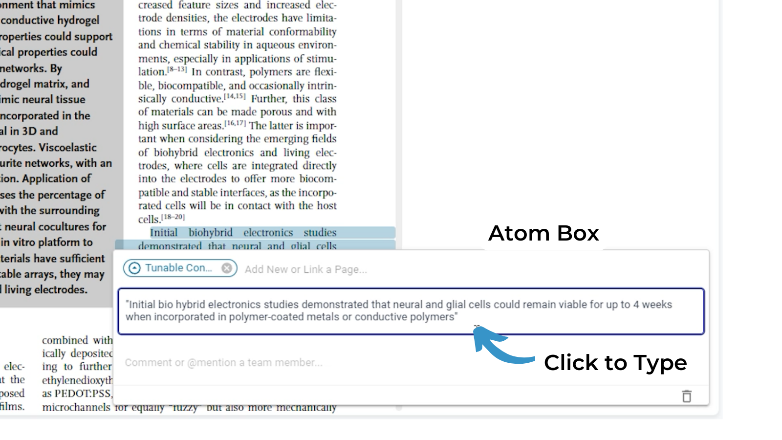 Collecting and Organising Information from Research Papers - Protolyst