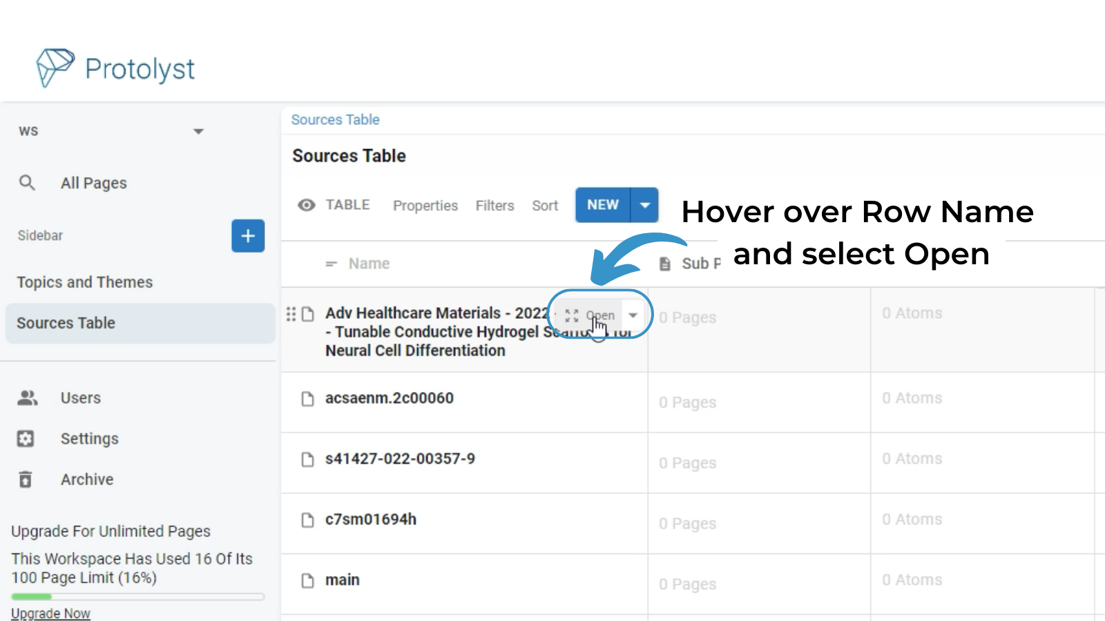 Collecting and Organising Information from Research Papers - Protolyst