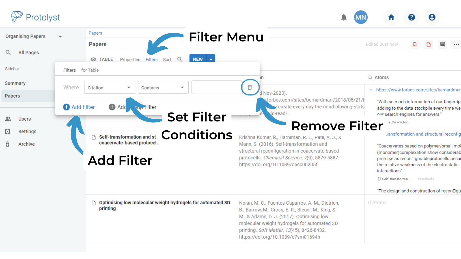 Table Views - Protolyst